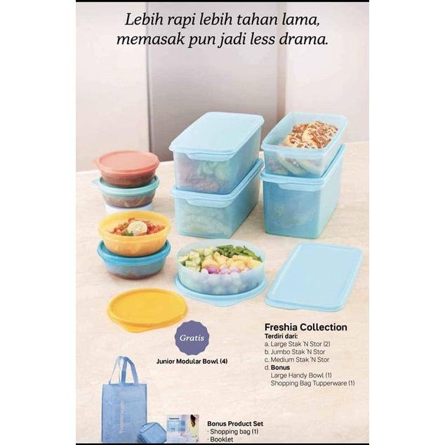 Jual FRESHIA COLLECTION + JUNIOR MODULAR BOWL ( 4 ) | Shopee Indonesia