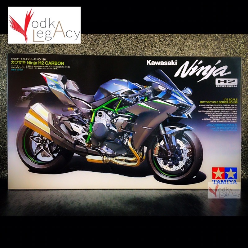 Jual Tamiya 1/12 Motorcycle Kawasaki Ninja H2 Carbon Model Kit Mokit | Shopee Indonesia