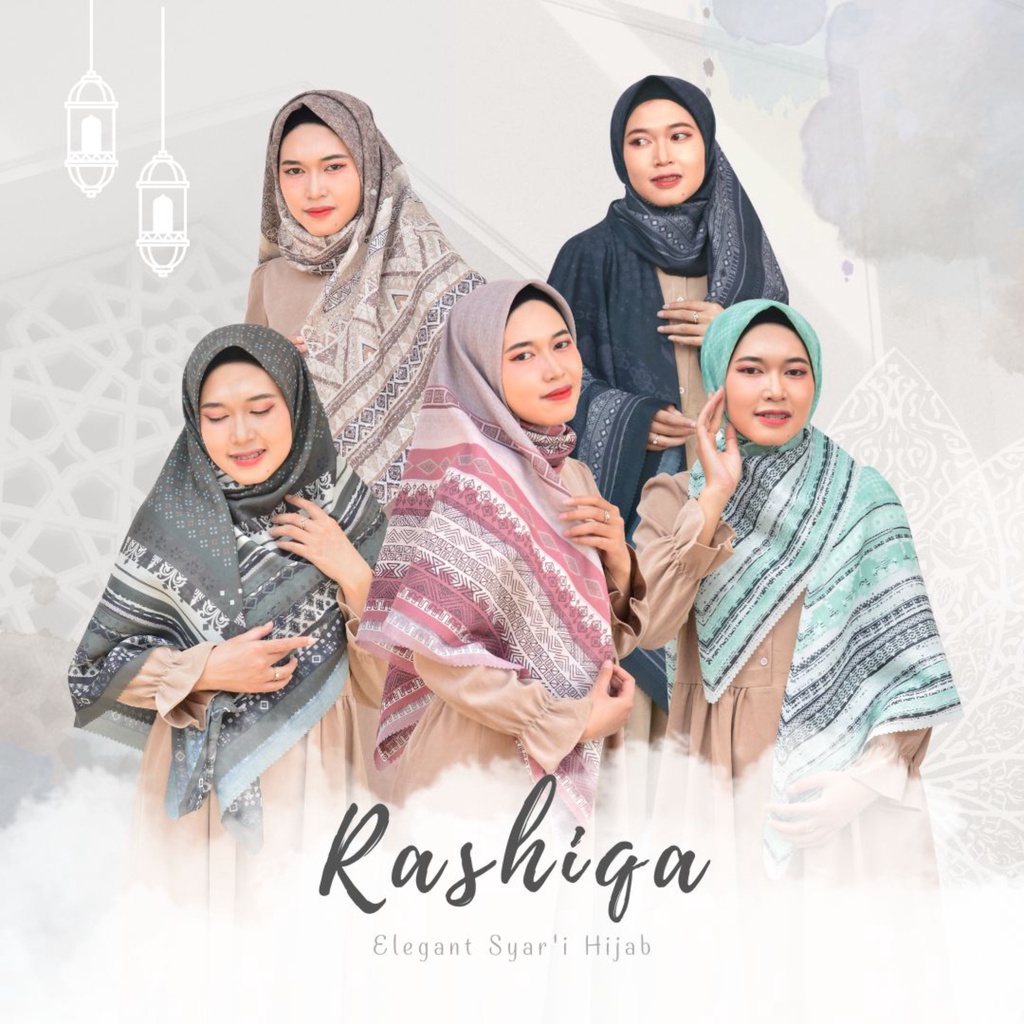 Jual Hijab Jumbo | Kerudung Segi Empat Motif | Jilbab Syar'i Rashiqa Series | Shopee Indonesia