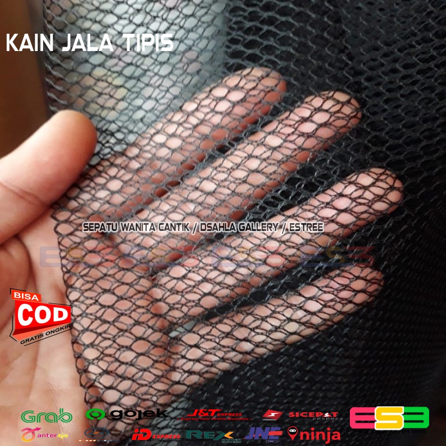 Jual Bahan Kain Jala / Kain Jaring Tipis Lubang Kecil 3 mm Meteran ...