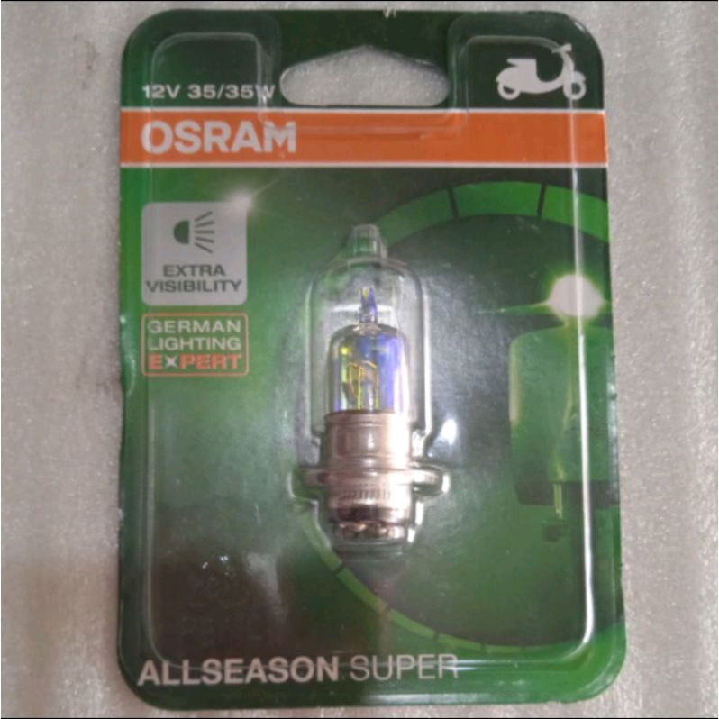 Jual Bohlam Lampu Motor Osram Depan All Season Super Hologen 12V 35W ... Jual Bohlam Lampu Motor Osram Depan All Season Super Hologen 12V 35W ...