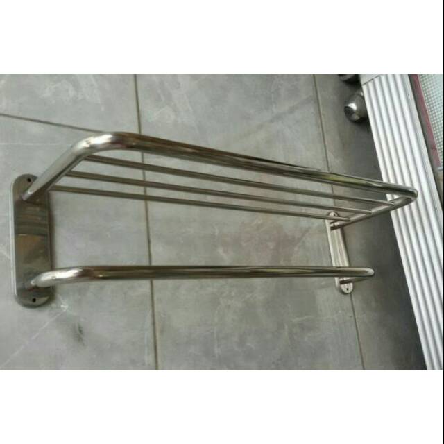 Jual Rak handuk 5 baris stainless PROMO TERMURAH | Shopee Indonesia