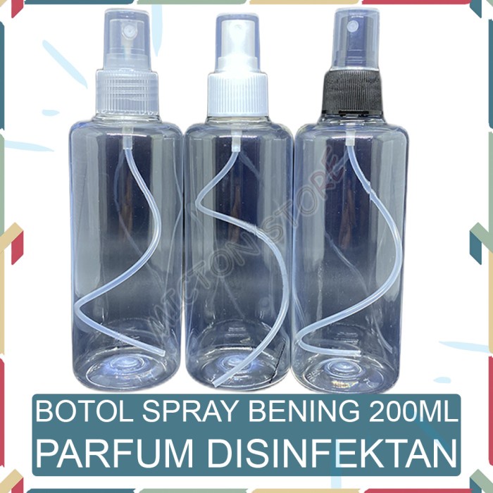 Jual MICTON Botol Spray 200ml Bening Sanitizer Parfum Disinfektan ...