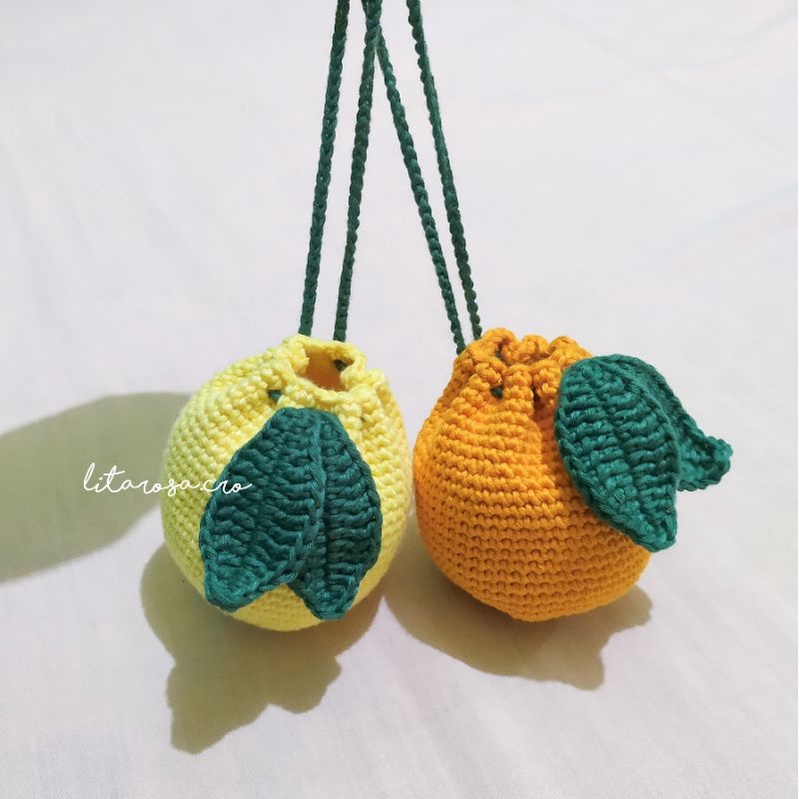 Jual Lemon Pouch / Orange Pouch / Crochet Pouch /Pouch Rajut | Shopee ...