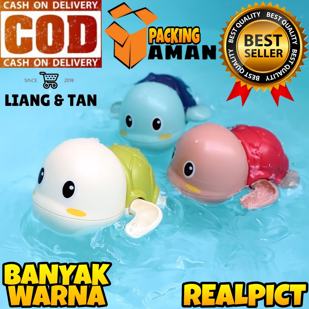 Jual ( BISA COD ) PROMO Mainan Mandi Bayi Kura Kura Berenang / Mainan ...