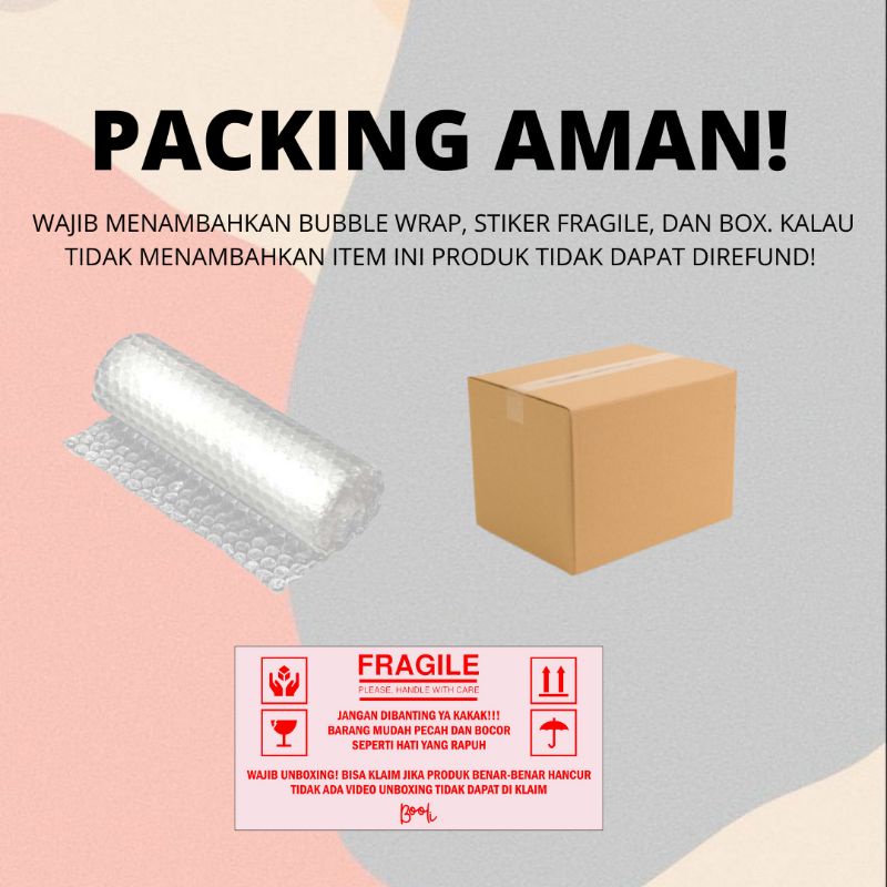 Jual PACKING AMAN EXTRA BUBBLE WRAP, BOX, DAN STIKER FRAGILE | Shopee ...