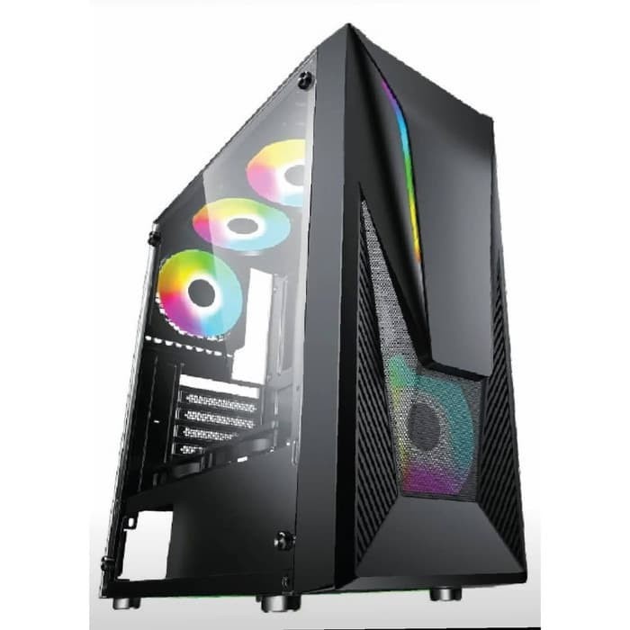 Jual CASING GAMING CASE INFINITY SKYLINE ATX TEMPERED GLASS INCLUDE FAN ...