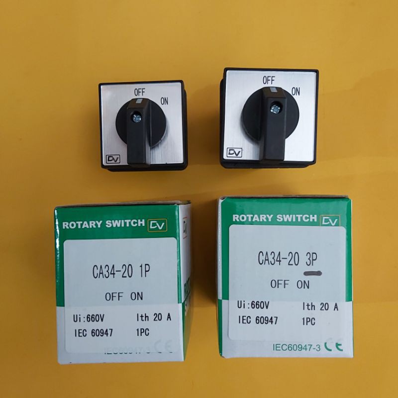 Jual Selector Switch / Selektor 2 posisi 1phase / 3phase / Rotary ...