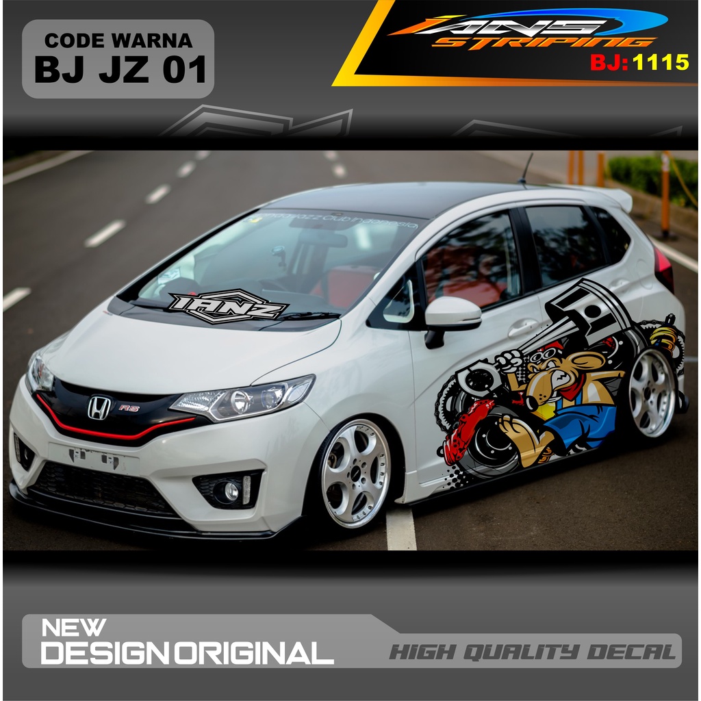 Jual STICKER VARIASI MOBIL JAZZ / STIKER MOBIL BRIO / DECAL STIKER ...
