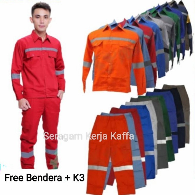 Jual Setelan Wearpack kemeja Lengan panjang celana Setelan seragam ... Jual Setelan Wearpack kemeja Lengan panjang celana Setelan seragam ...