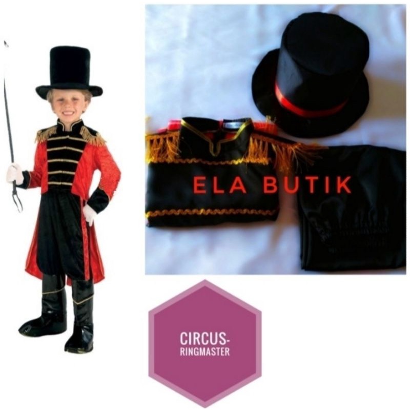 Jual Kostum sirkus-ringmaster- circus-anak-kostum halloween | Shopee ...