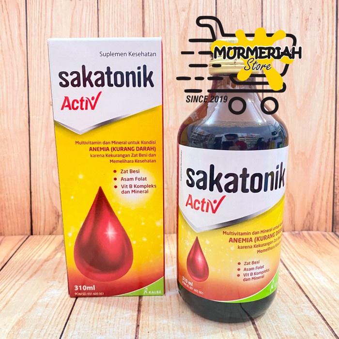 Jual SAKATONIK ACTIV Botol 310 ml-Multivitamin & Mineral untuk Anemia | Shopee Indonesia