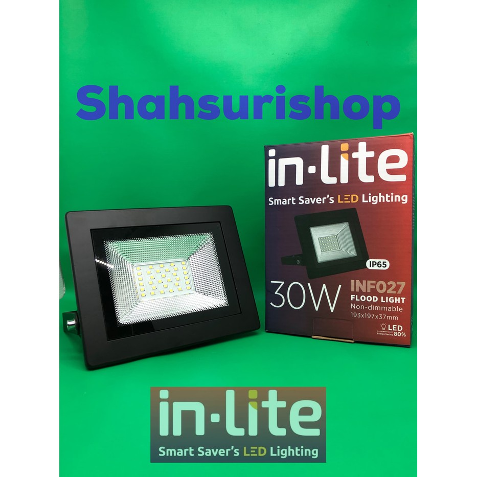 Jual LAMPU SOROT LED INLITE IN-LITE 30W 30 W 30 WATT FLOODLIGHT INF027 | Shopee Indonesia