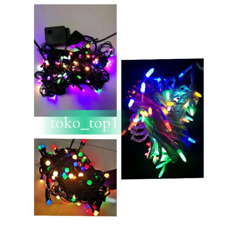 Jual lampu tumblr/lampu natal led 10M /tumblr light/tumblr led 7warna ...