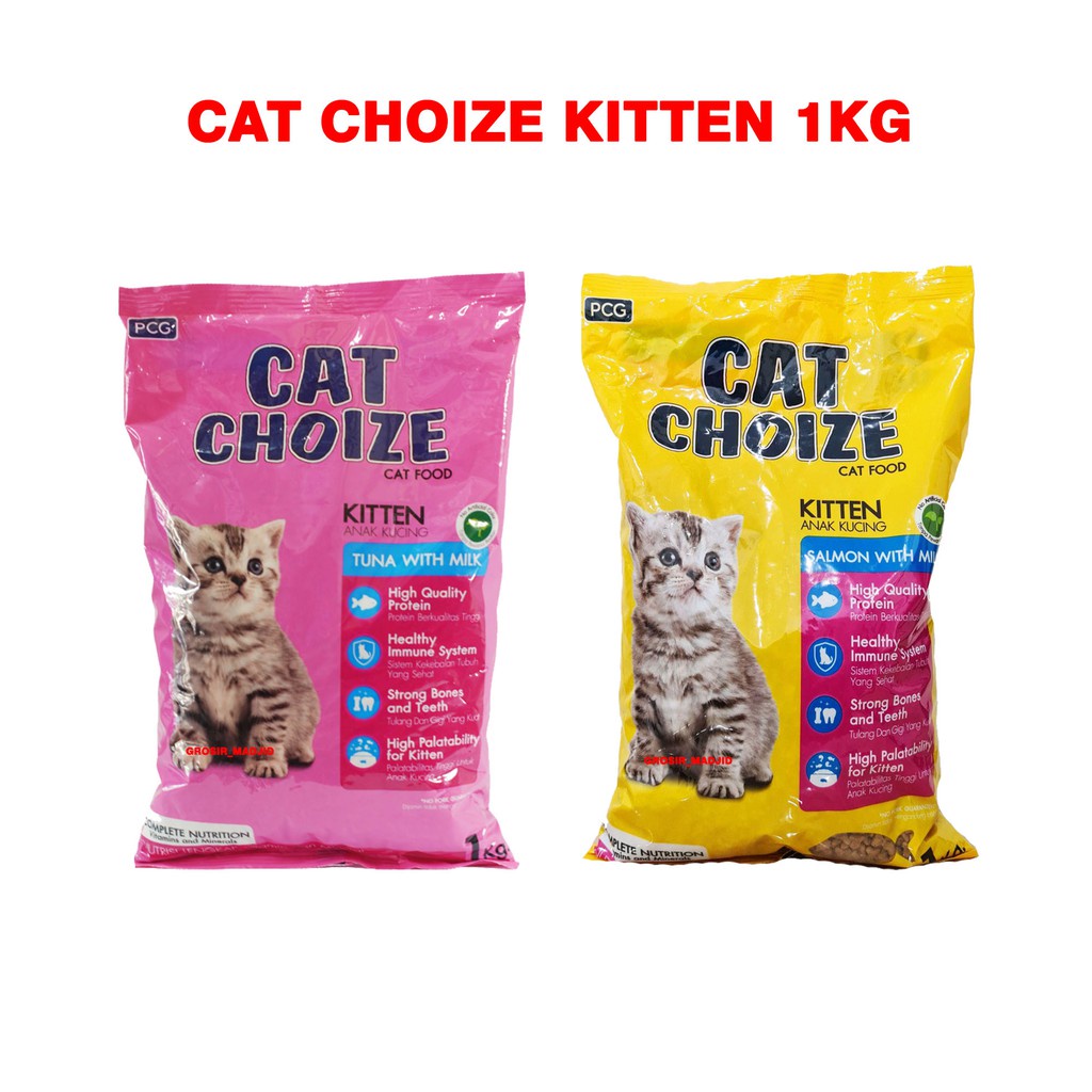 Jual CAT CHOIZE CHOICE KITTEN ANAK DAN ADULT DEWASA TUNA SALMON PAKAN ...