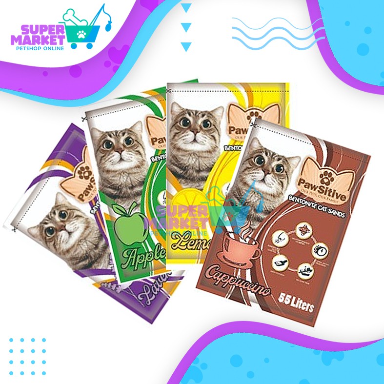 Jual PAWSITIVE Pasir Gumpal Wangi 5,5L | Shopee Indonesia
