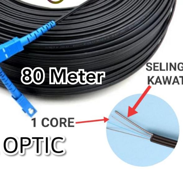 Jual Kabel Fiber Optik FO 80M DropCore 80 Meter Drop Core SC UPC ...