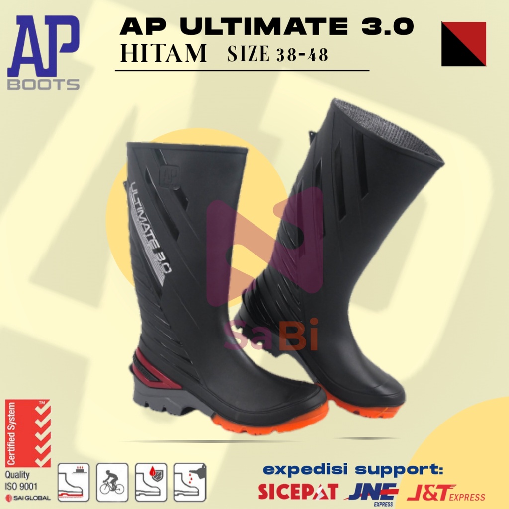 Jual Sepatu Boot Tinggi AP Boots AP ULTIMATE 2015 HITAM TANGGUH ...