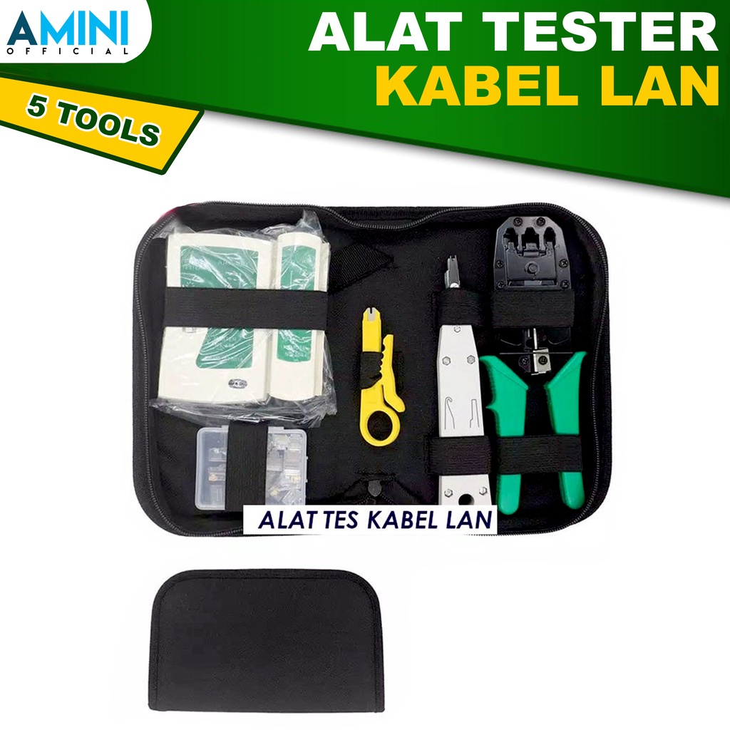 Jual AMINI Alat Tester Kabel Lan Alat Pemasangan Set Portabel Lan ...