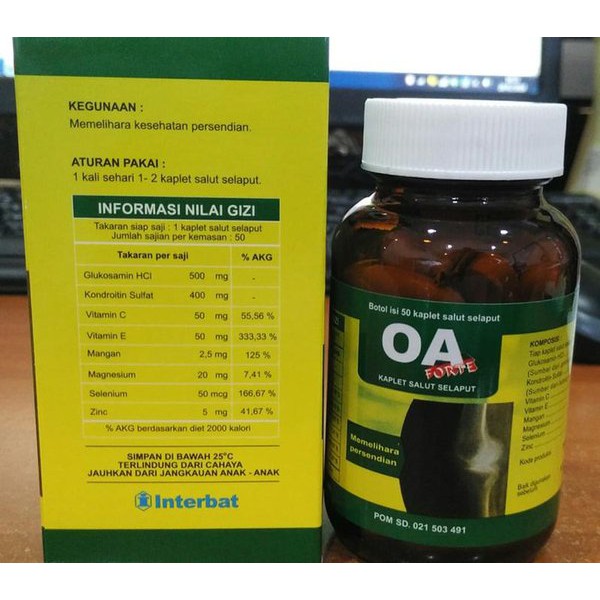 Jual OA FORTE ISI 50 KAPSUL UNTUK TULANG DAN PERSENDIAN Original Asli ...