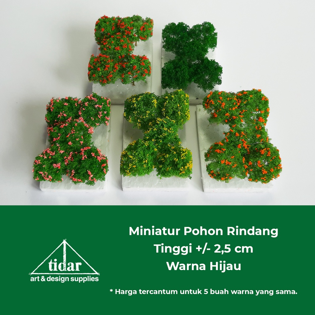 Jual MG- Miniatur Pohon Rindang Tinggi 2,5 CM - Beringin Cabang Hijau ...