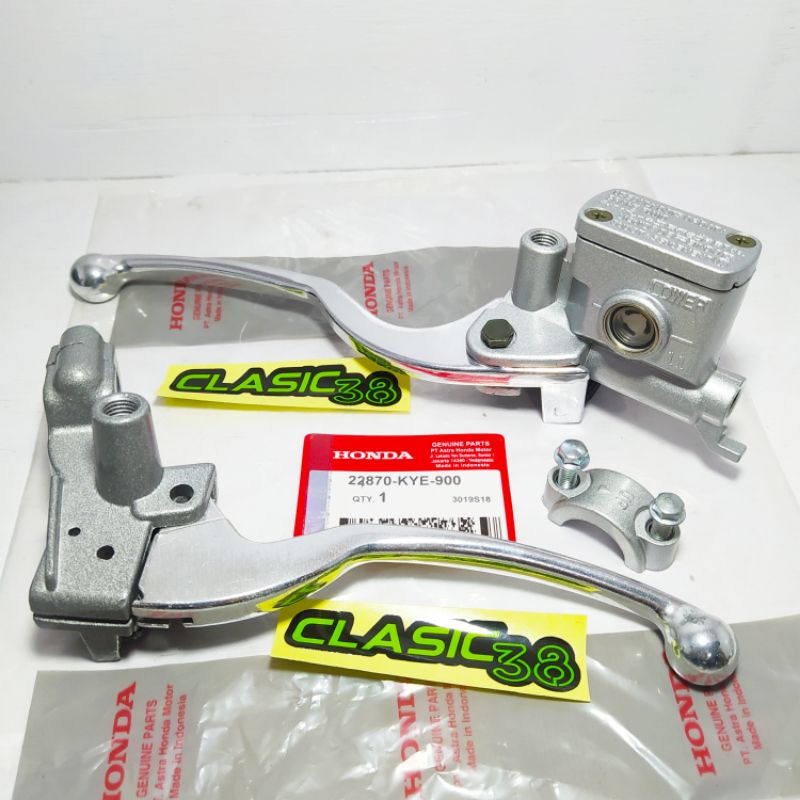 Jual master rem atas assy Scoopy fi sepaket dudukan spion kiri + handel ...