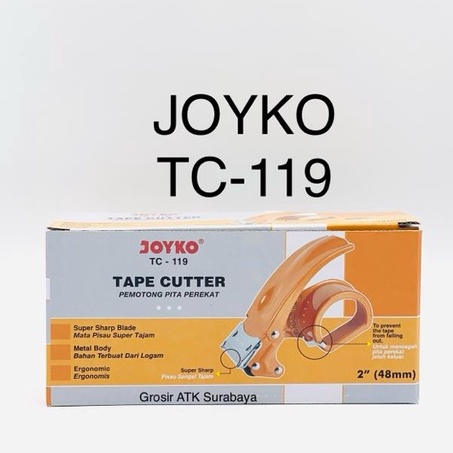 Jual DISPENSER LAKBAN OPP JOYKO BESI TC-119 / Tape Cutter Pemotong Pita ...