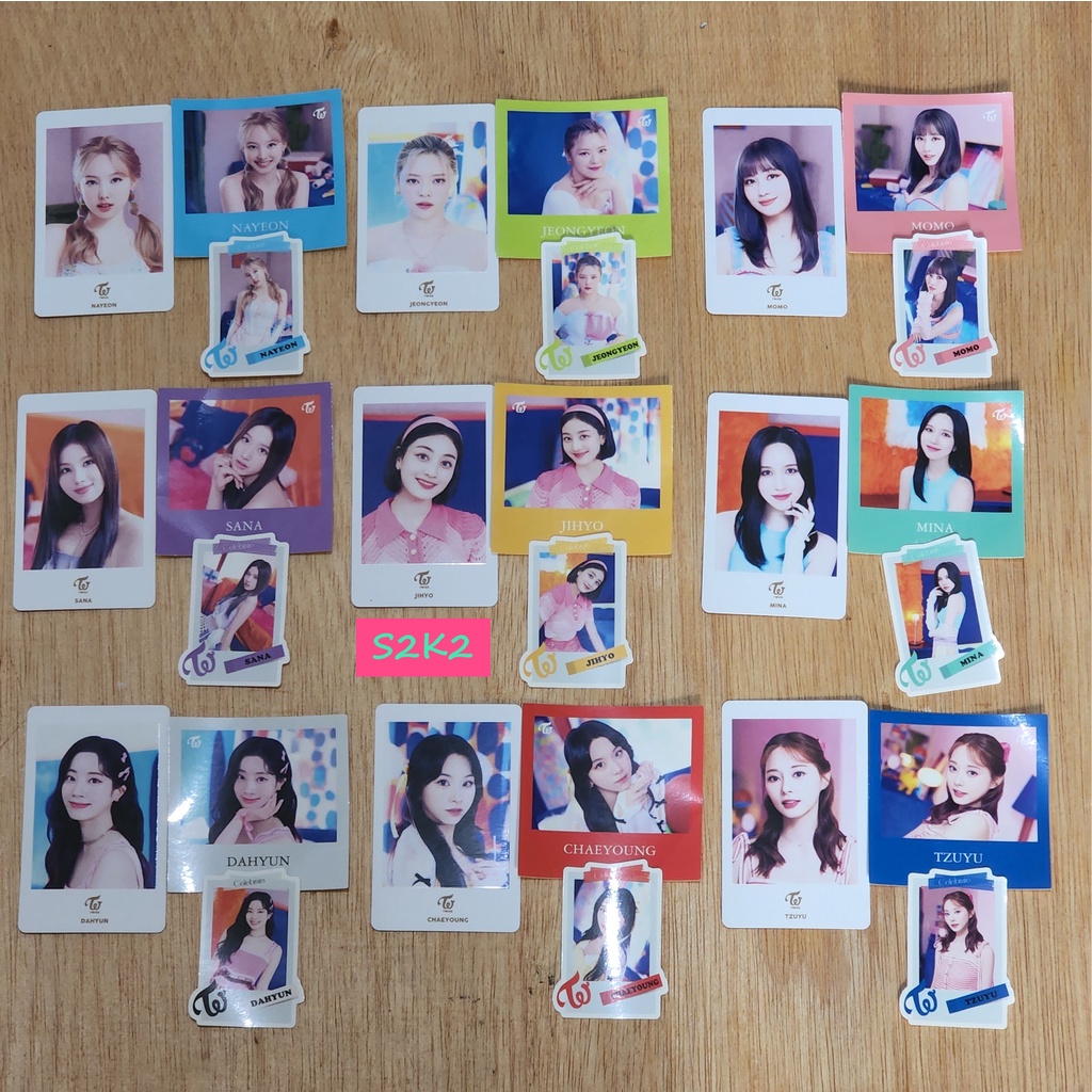 Jual OFFICIAL TWICE PHOTOCARD & STICKER SET CELEBRATE EDITION (READY ...