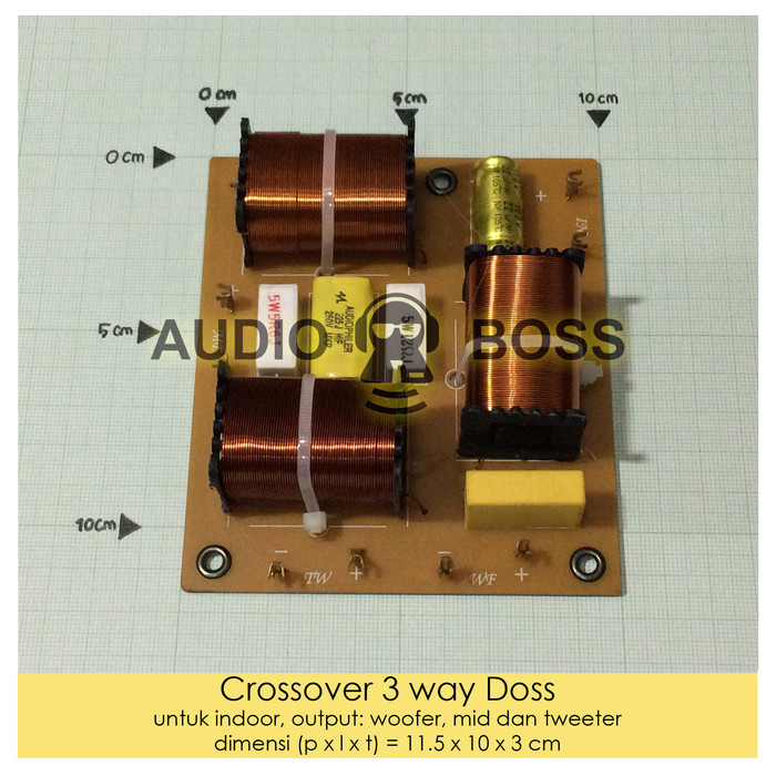 Jual Crossover Pasif 3 way Doss Indoor Mid Woofer dan Tweeter | Shopee ...
