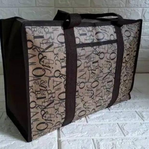 Jual Tas Terpal Kotak Jumbo 50x25x35 cm Tas Jinjing Totebag Serbaguna ...