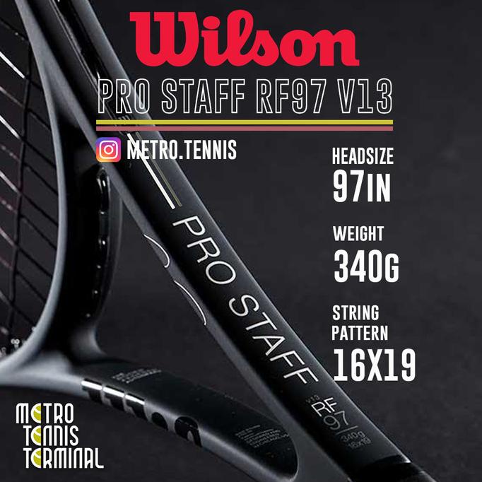 Jual Wilson Pro Staff RF97 v13 2021 ( Raket Tenis Prostaff ) | Shopee Indonesia