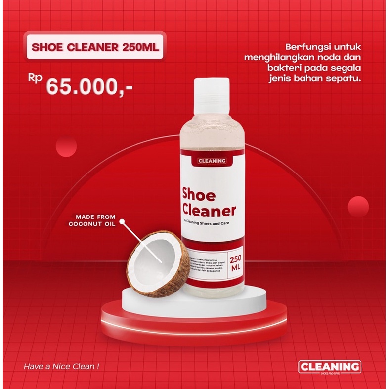 Jual Shoe Cleaner by Cleaning Shoes and Care 250ml | Sabun Cuci Sepatu ...
