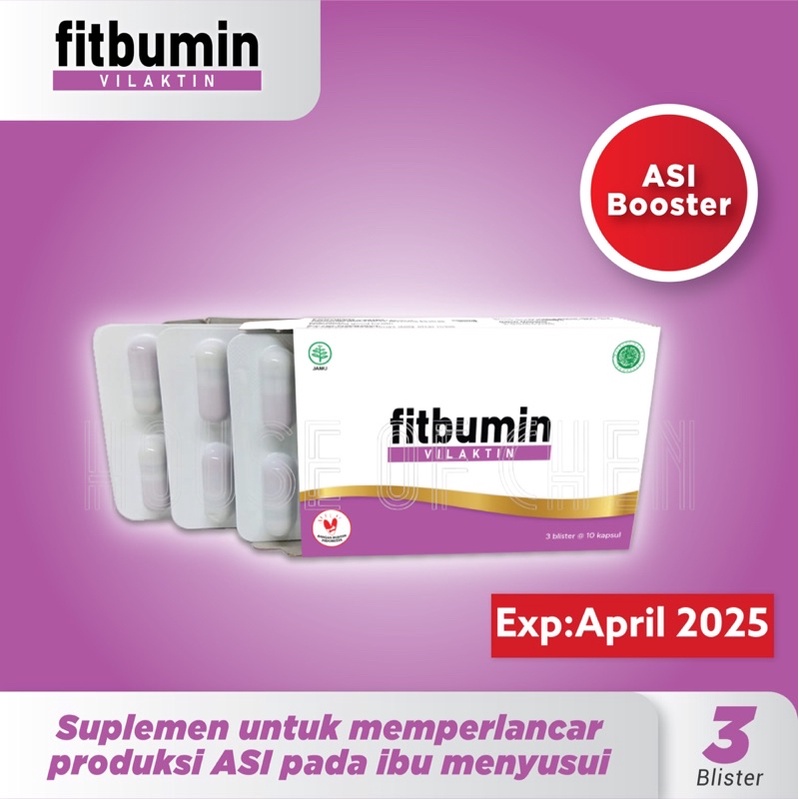 Jual FITBUMIN Vilaktin Pelancar ASI Booster Dari Daun Katuk isi 30 ...