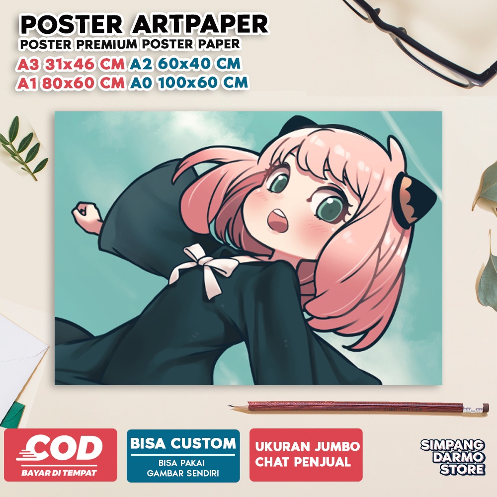 Jual Poster Spy X Family Anya Twilight Loid Forger Yor Ibu Anya Bond ...