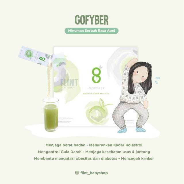 Jual GOFYBER gofiber go fiber fyber minuman 100 macam ekstrak buah dan sayur kaya serat vitamin ...