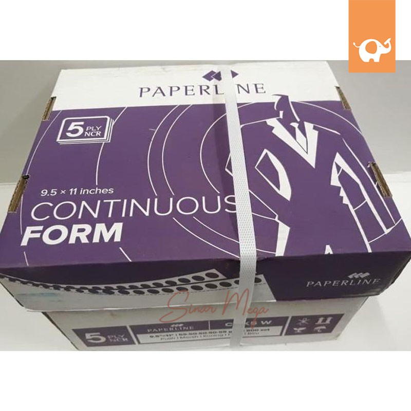 Jual Paperline PPL Continuous Form 5 PLY NCR Warna/Continous Murah ...
