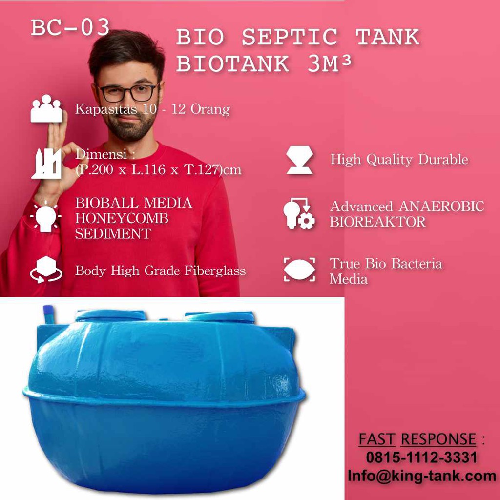 Jual BIOTANK SEPTIC TANK BIOTECH SEPTIC 3000 Liter / 3m3 | Shopee Indonesia