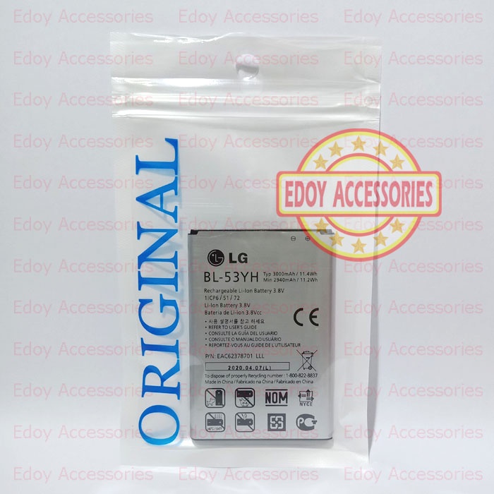 Jual Battery LG G3 F400 D830 BL-53YH BL53YH Batu Batre Baterai | Shopee ...