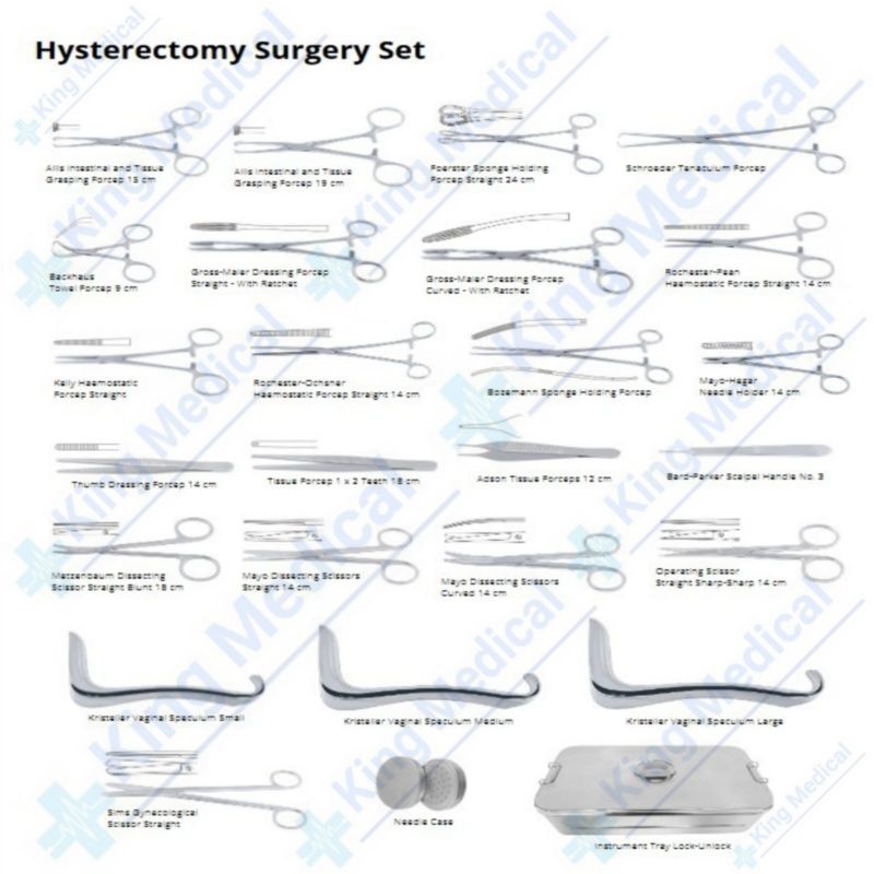Jual Hysterectomy Surgery Set of 26 Items/Histeretomi Set/Histerectomy ...