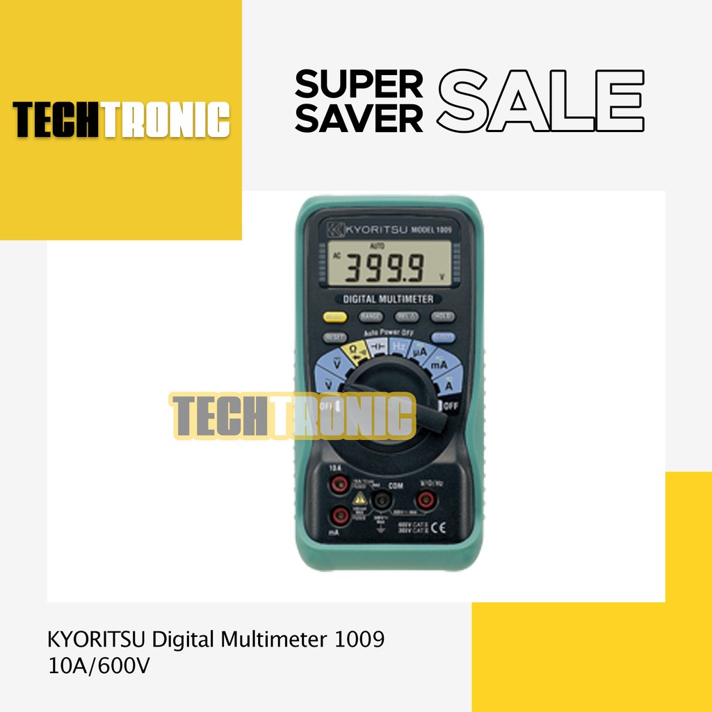 Jual KYORITSU Digital Multimeter 1009 10A/600V - TECHTRONIC | Shopee ...