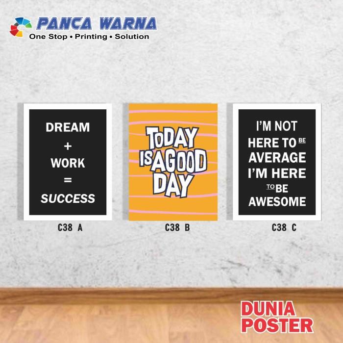 Jual Poster Hiasan Dinding Today Is A Good Design Interior Custom ...