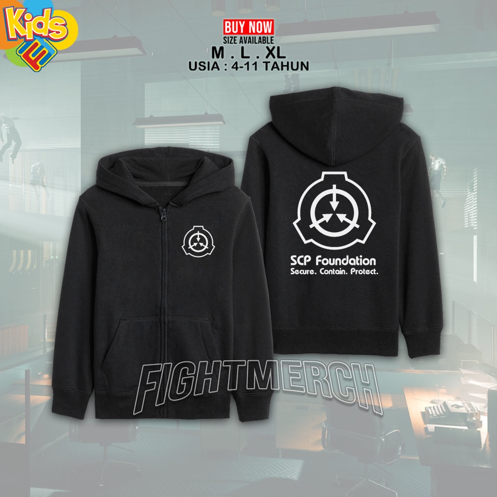 Jual Jaket Hoodie Zipper Anak Scp Foundation - Fightmerch | Shopee ...