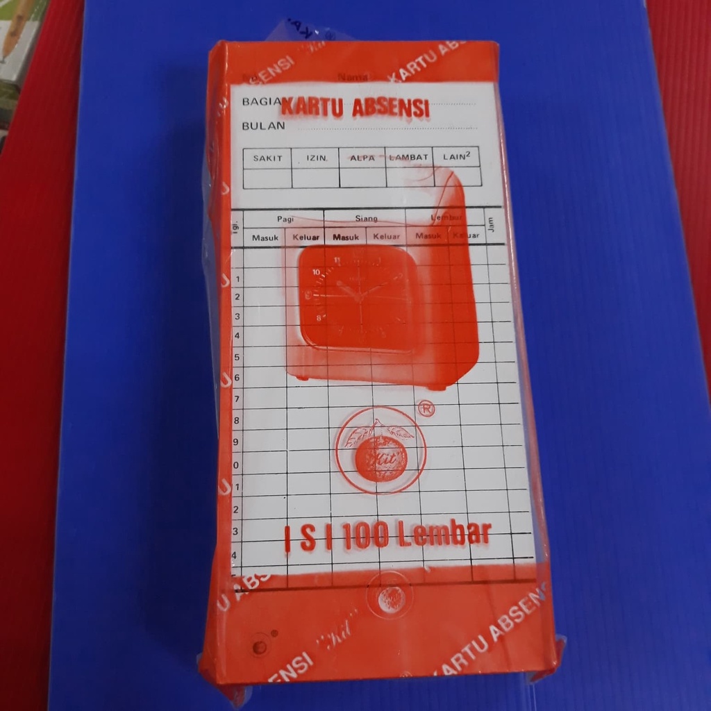 Jual Kartu absensi untuk mesin absen amano dan sejenisnya merk jeruk ...