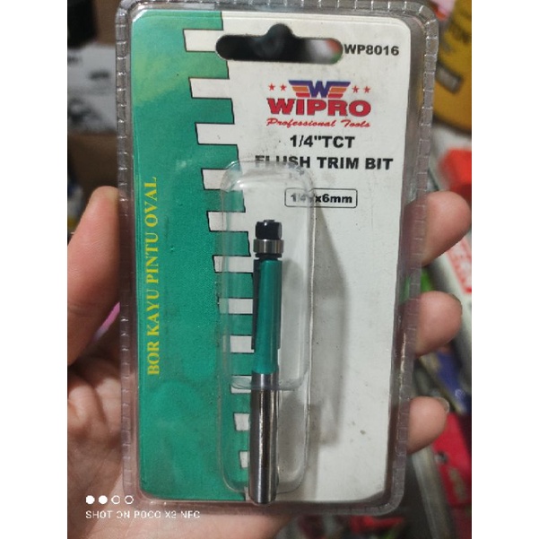 Jual mata router bearing straight bit 6mm WIPRO | Shopee Indonesia