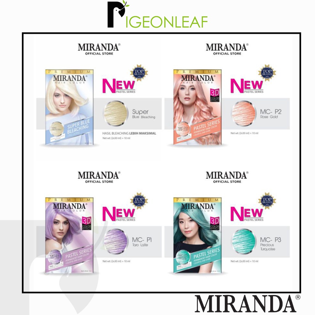 Jual MIRANDA Hair Color Pastel Series - Semir Pewarna Rambut Pastel ...