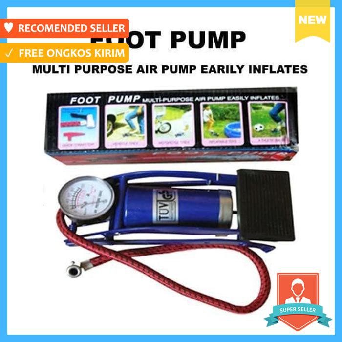 Jual Foot pump, pompa manual ban mobil/motor dll | Shopee Indonesia