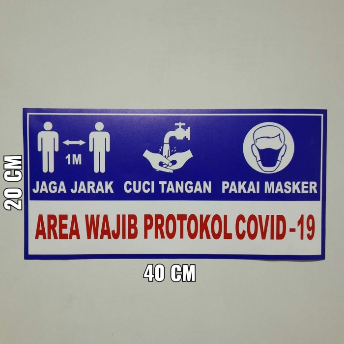 Jual Stiker Sign Dilarang Parkir, Protokol Kesehatan, Dilarang Masuk ...