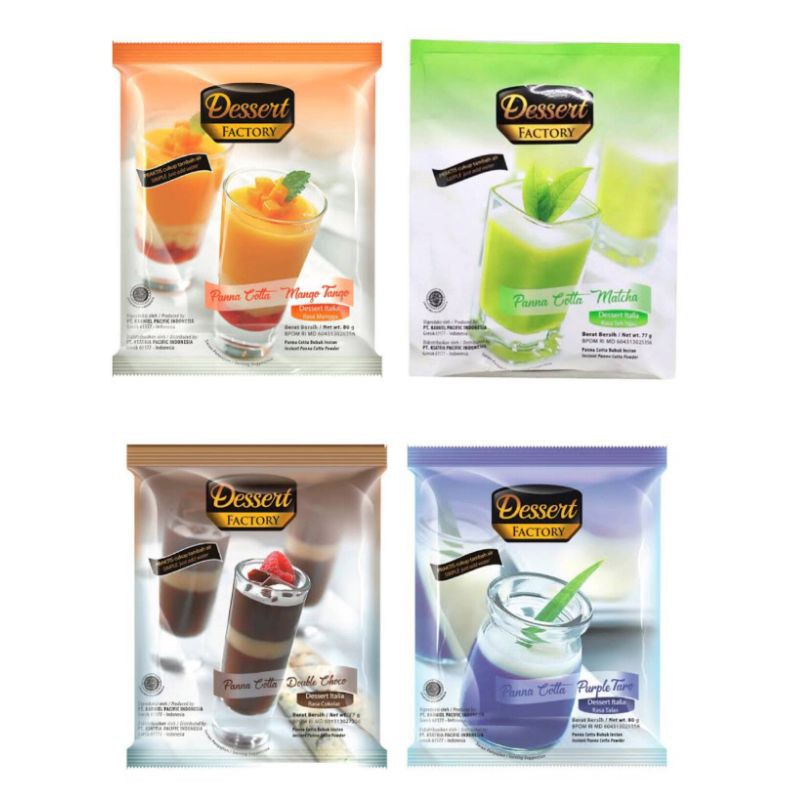 Jual DESSERT FACTORY [not] Puding Pudding Panna Cotta Matcha/Mango ...
