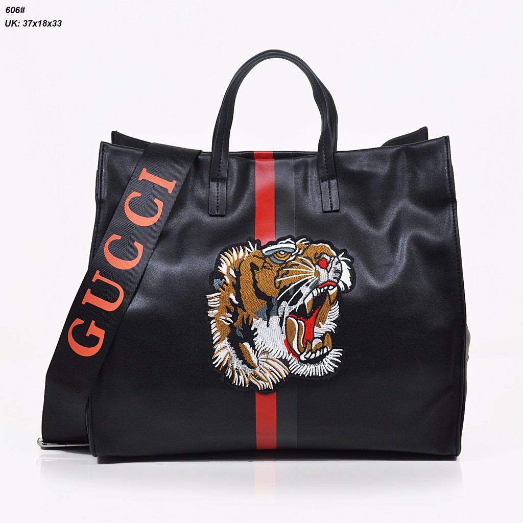 Jual TAS TOTE GUCCI EMBROIDED TIGER TAS KERJA TAS KULIT TAS BATAM ...