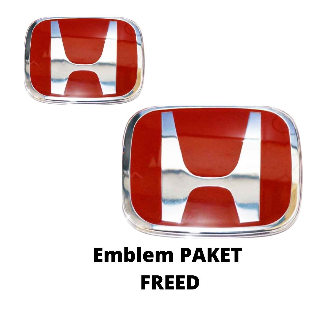 Jual Paket Emblem Logo Honda Merah Freed Ori | Shopee Indonesia